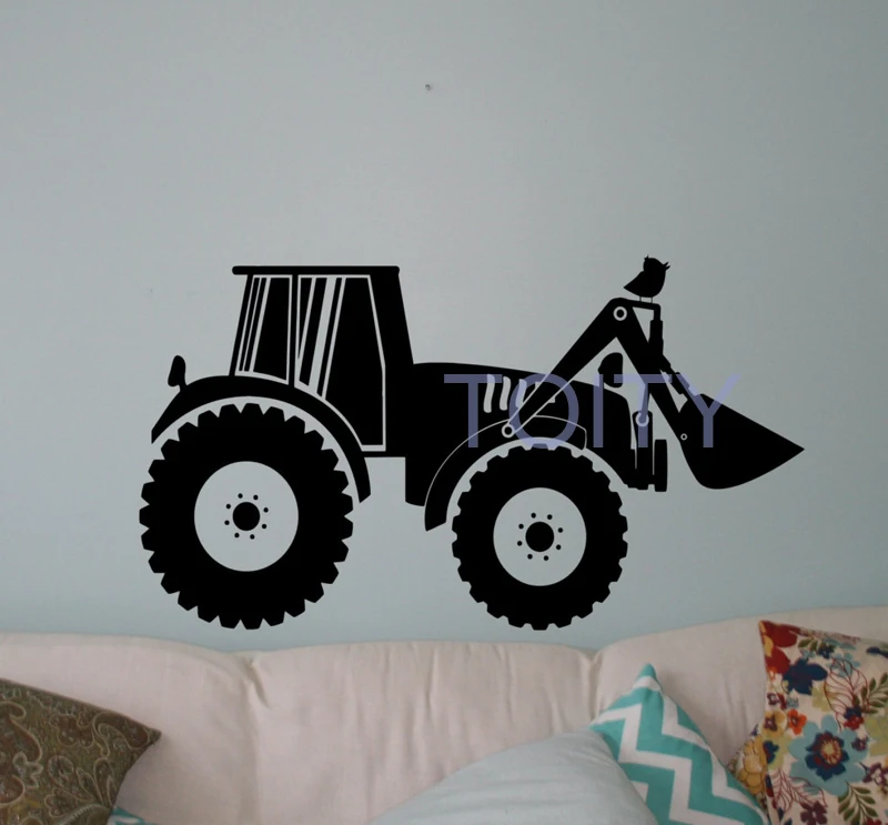 Tractor Vinyl Decal Farm Wall Sticker Nursery Interior Wall Graphics ...