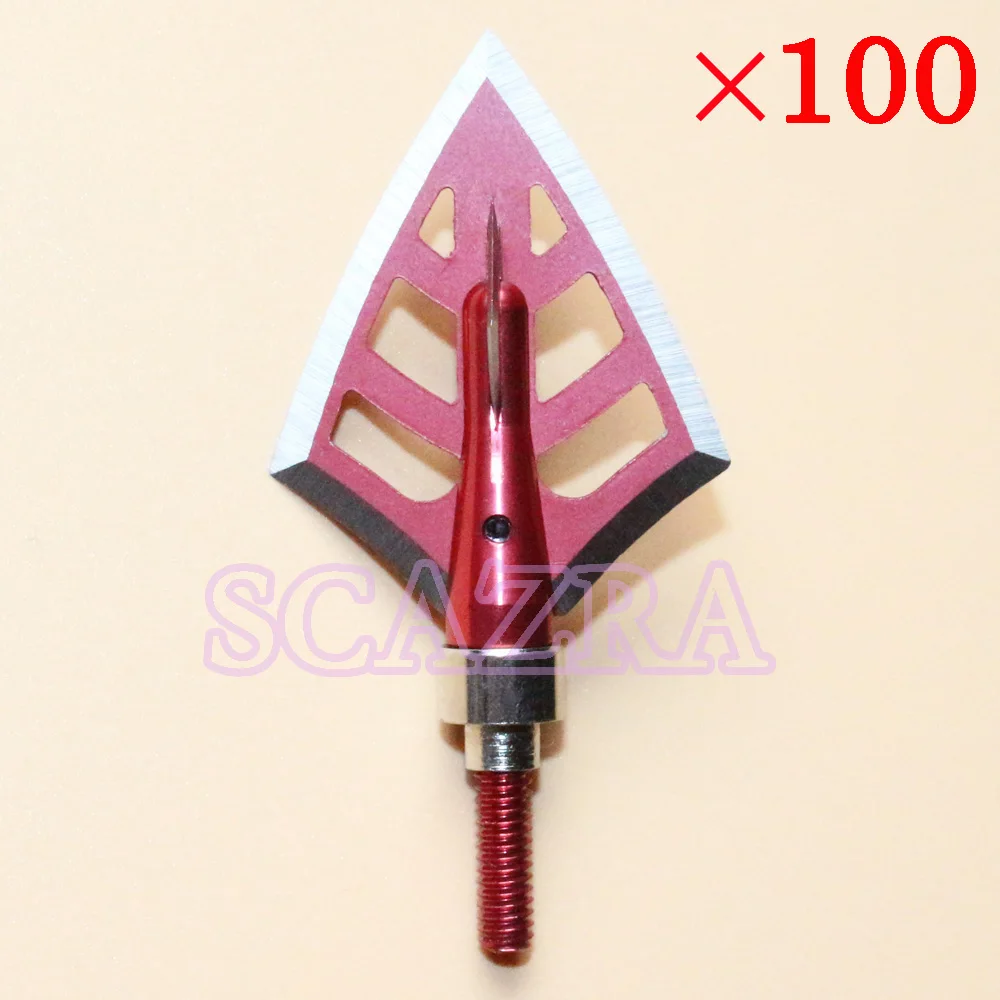 Wholesale 100PCS 125 Grain Red Archery Hunting Arrowhead for Bow ...
