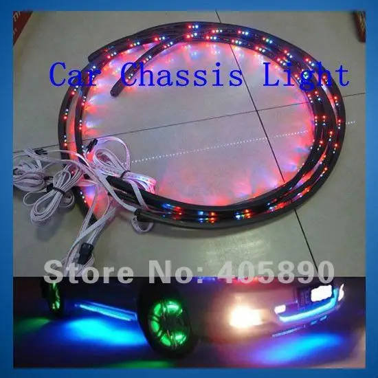 LED Car Chassis Light with Remote Control 4PCS 13 Functions Waterproof ...