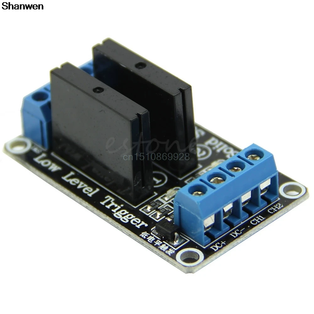 5V 2 Channel OMRON SSR Low Level Solid State Relay Module For Arduino ...