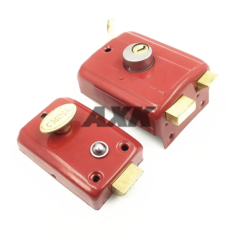 Axk 556 Exterior Door Retro Red Locks Security Anti theft Lock Multiple ...