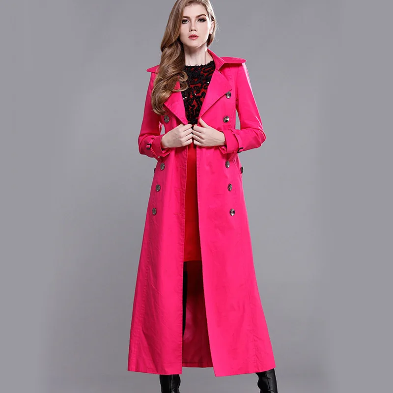 2015 Winter And Autumn Long Coats Women Floor Length Coat Double ...