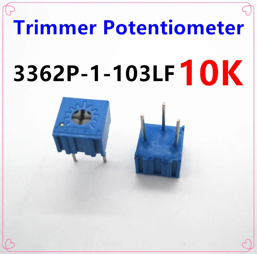 Free Shipping 15pcs Trimmer Potentiometer 3362p 10k 103 Adjustable ...
