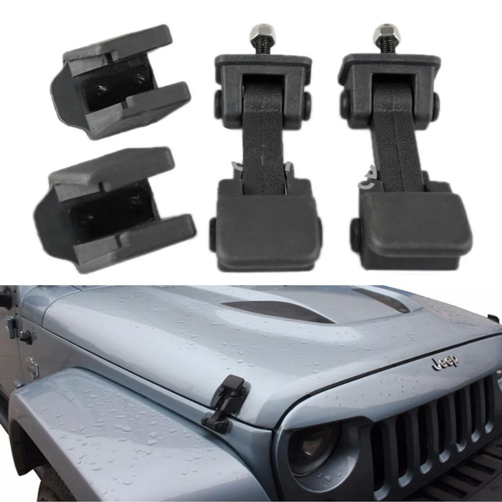 Jeep Gladiator Accessories 2-PCS Car Hood Latch Covers For Jeep ...