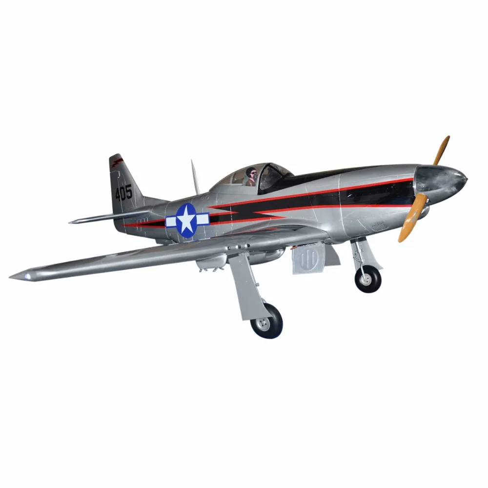 Us Stock Flight Model P-51 Mustang 96" Large Scale Rc Arf Fiberglass ...