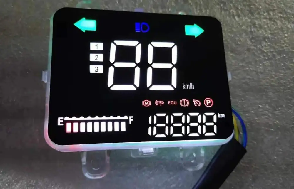 speedometer battery power/level indicator meter gauge 48-72v LCD ...