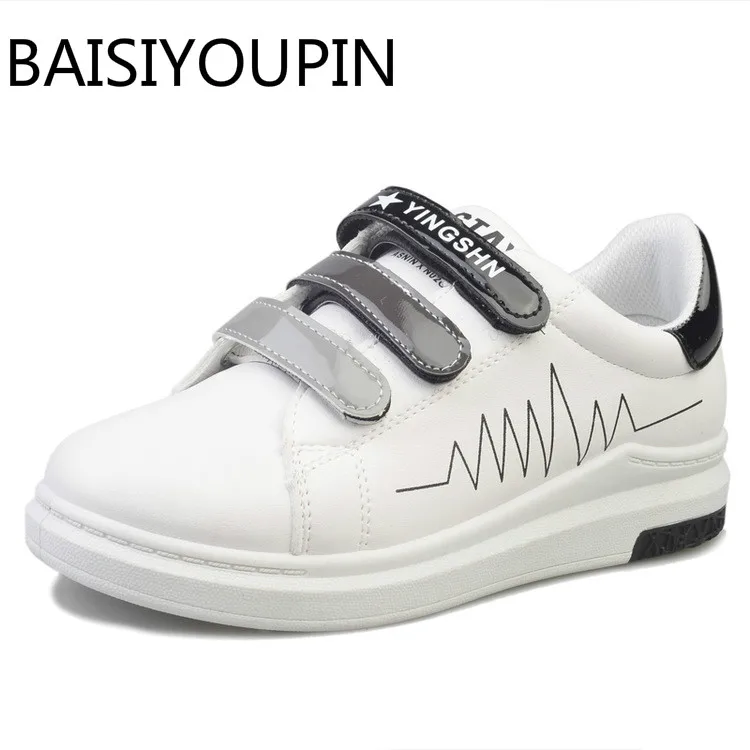 2018 Spring Magic Paste Thick Bottom Women Small White Shoes Candy ...