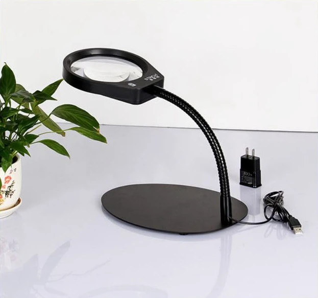 5X Stand Table PCB Magnifying Glass Large Size Magnifier With 36 LED 5X Stand Table PCB Magnifying Glass Large Size Magnifier With 36 LED