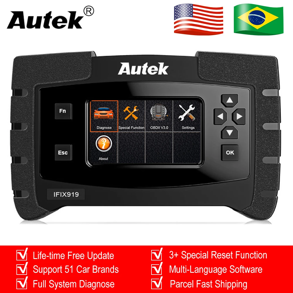 Autek IFIX919 автомобильный диагностический инструмент автомобильная ...