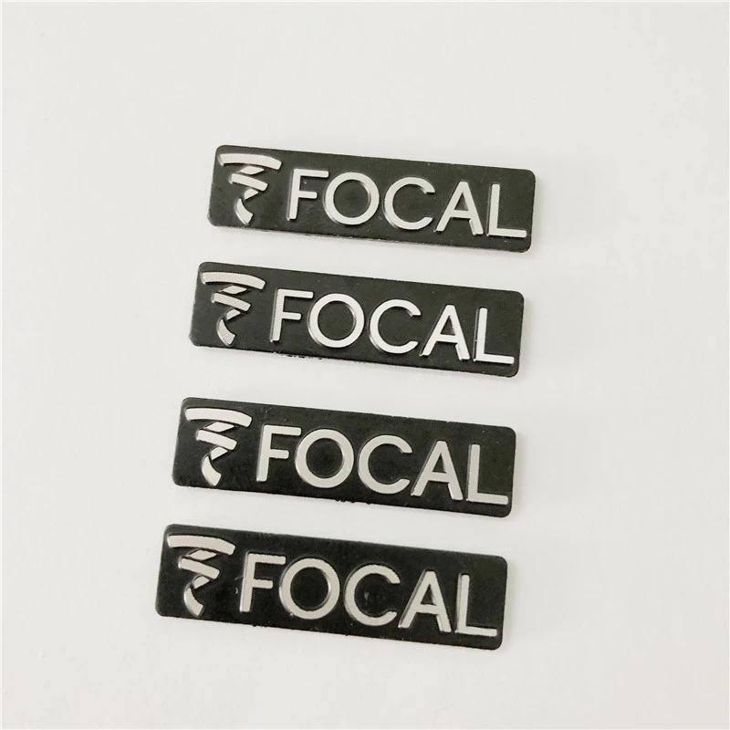 4pcs focal Hi Fi Speaker audio Speaker 3D Aluminum Badge Emblem stereo ...
