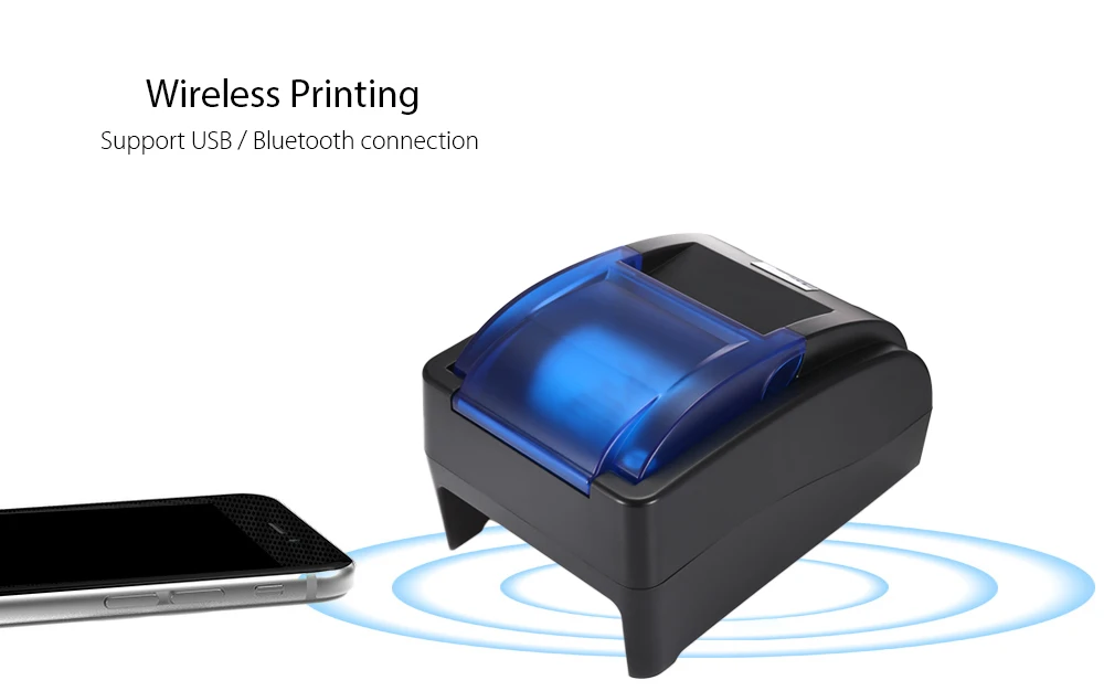Hoin Hop - H58 58mm Wireless Thermal Printer Bluetooth Esc Pos Usb ...