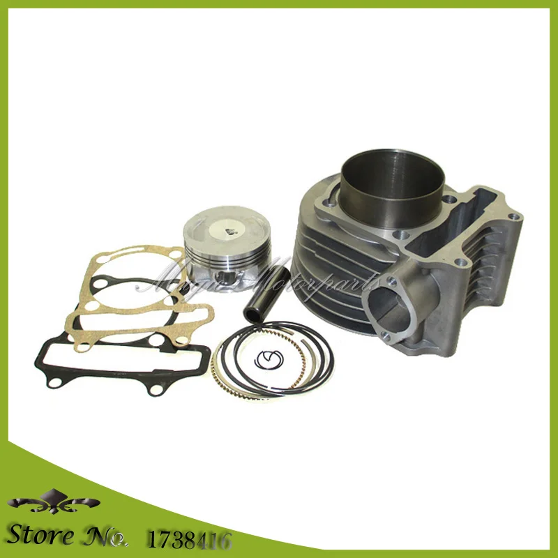 180cc Cylinder 61mm Big Bore Kit For GY6 125cc 150cc 1P52QMI 1P57QMJ ...