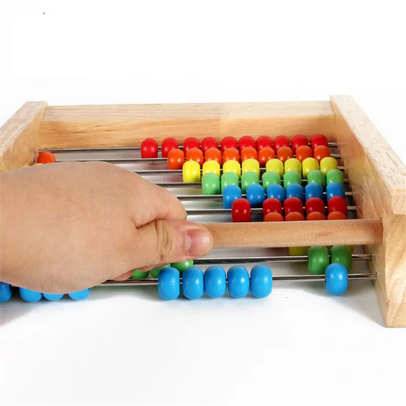 Number Reading Children Wooden Counter Arithmetic Aalculation Teaching ...