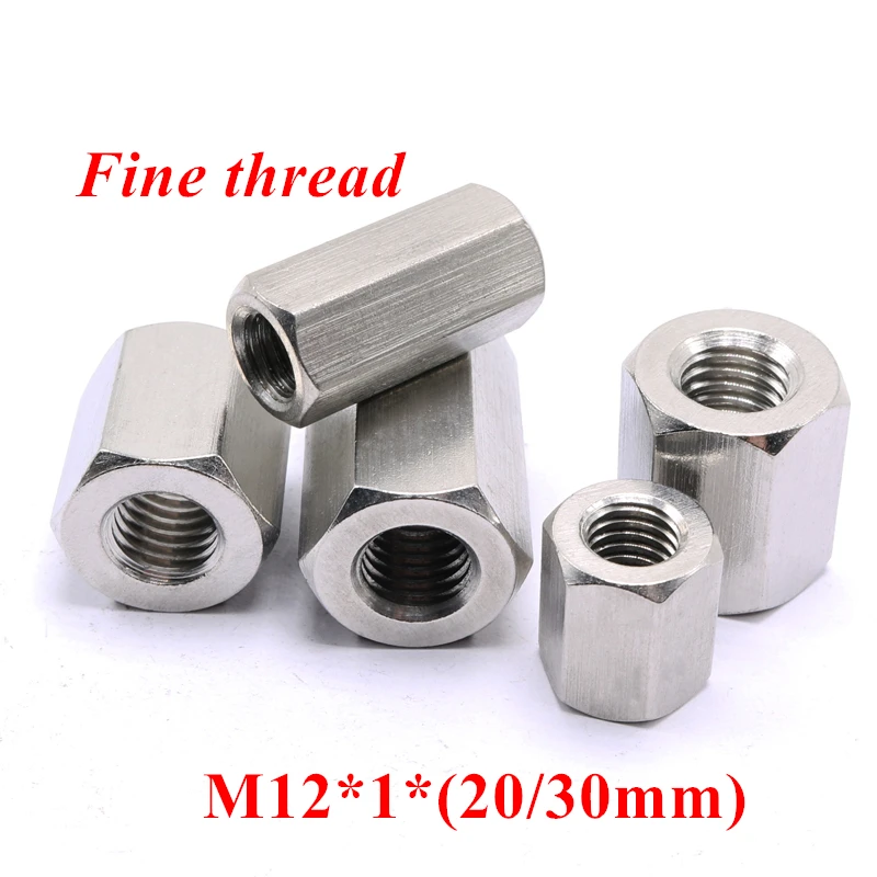 M12 HEX FULLY THREADED STUD CONNECTOR COUPLER JOINING CONNECTING ...