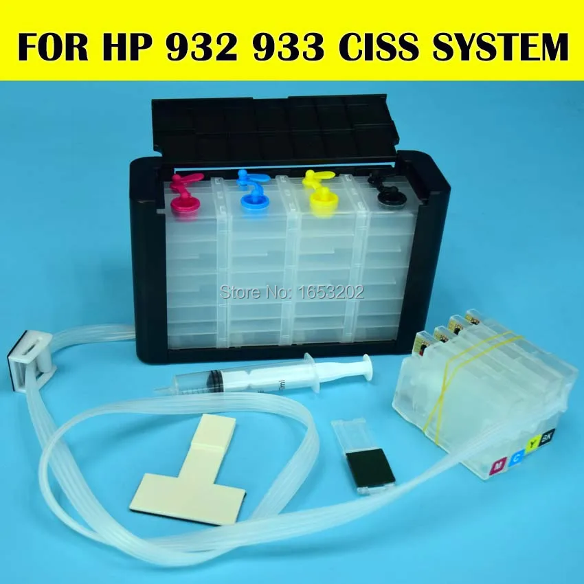 Empty For HP 932 XL 933 XL Ciss System For HP 7610 7612 6100 6600 6700 ...