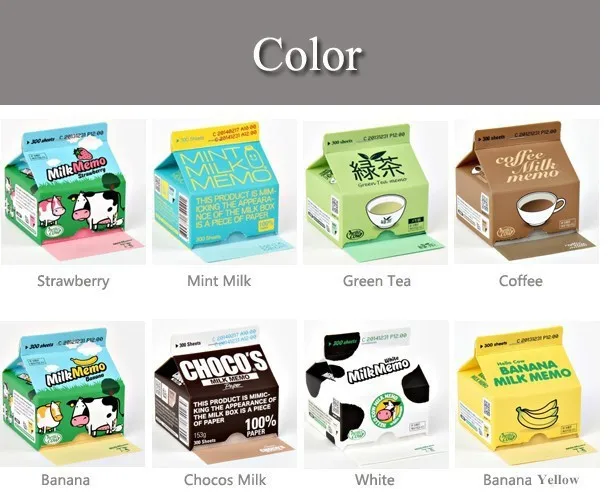 Milk Box Package 300 Sheets Book/notepad/notebook/memo Pad School ...