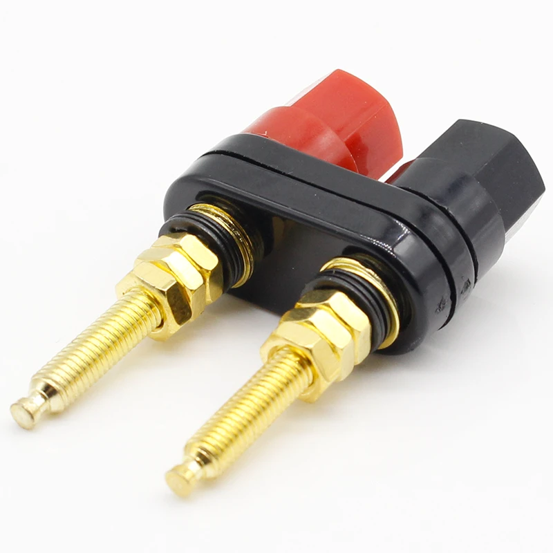 1pcs Gold Plated Banana Plug Connector Speaker Amplifier Extended ...