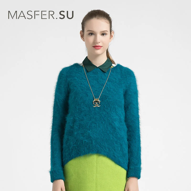 Suéter 2017 de Las Mujeres Para Las Mujeres Angora angora Knit Pullover ...