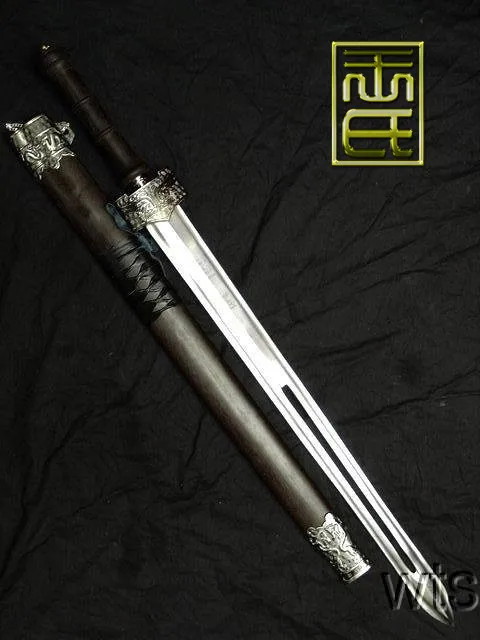 37.4" Hand Forged Movie Hero Jet Li Chinese Sword Wu Ming Jian Full ...