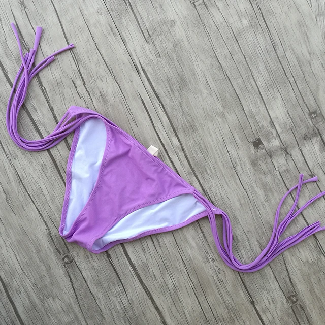 Woman Bikini Bottom Girl Swimming Trunks Swimming Suit Purple Designer Secret Brazilian Bottoms