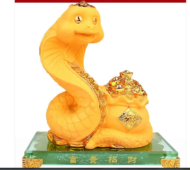 Chinese Zodiac Golden Snake