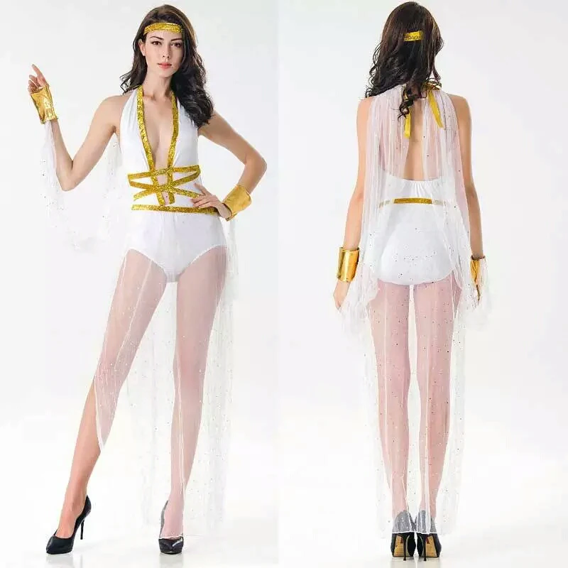 New Halloween High Quality Sexy Greek Goddess Plays Prom Dresses For 2018 Adult Womens