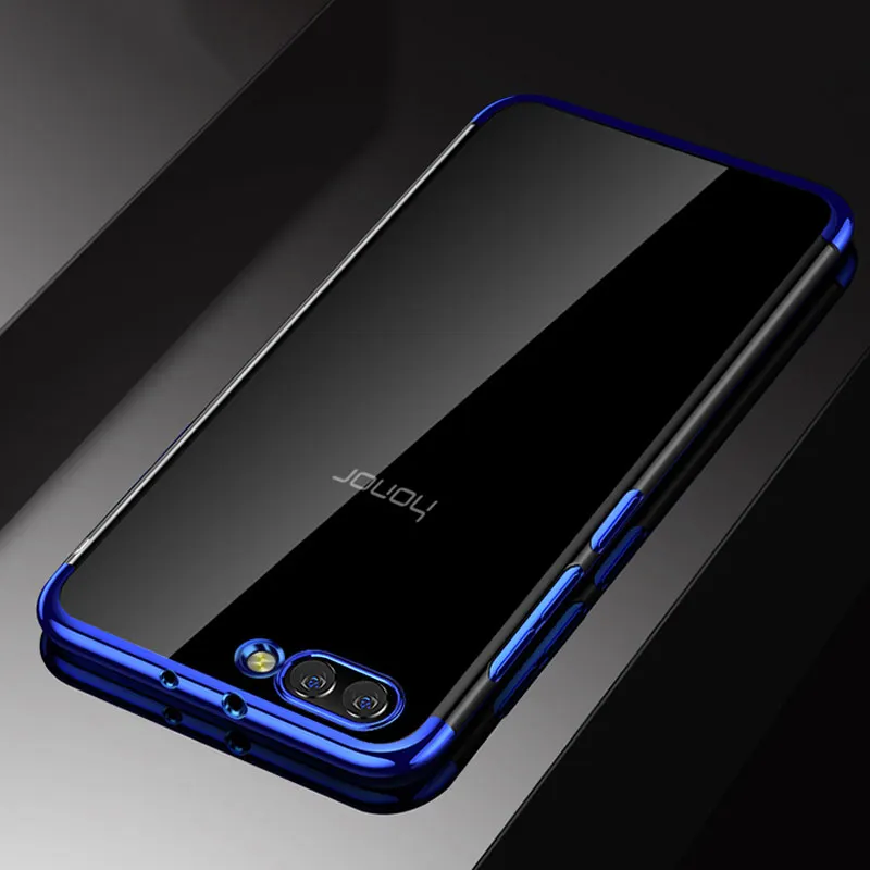 For Huawei Honor 10 Case Luxury Soft Silicone Transparent Plating Back ...