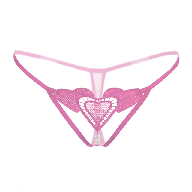 New Love Heart Beading Sexy Women G String Sexy Panties Underwear G String 7 Colors In G Strings