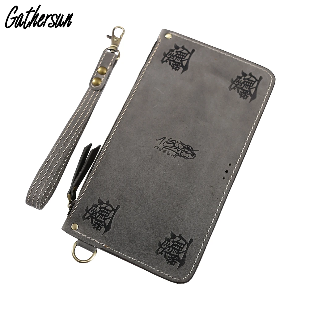 Custom Long Leather Wallets For Men | semashow.com