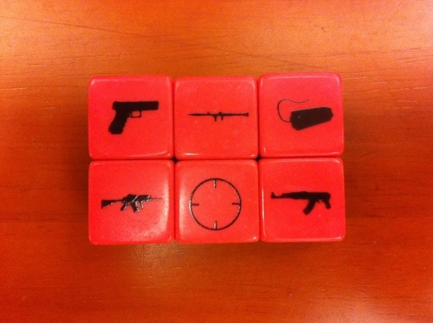 16mm Gun Dice Pistol Hotchkiss Ak47 Submachinegun 16 Myvatn Bosons Toy ...