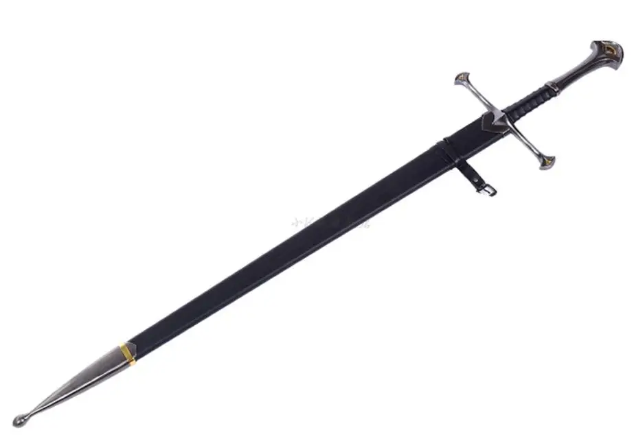 Movie Lord Of The Rings Anduril Sword Of King Elessar Aragorn W/ Runes ...