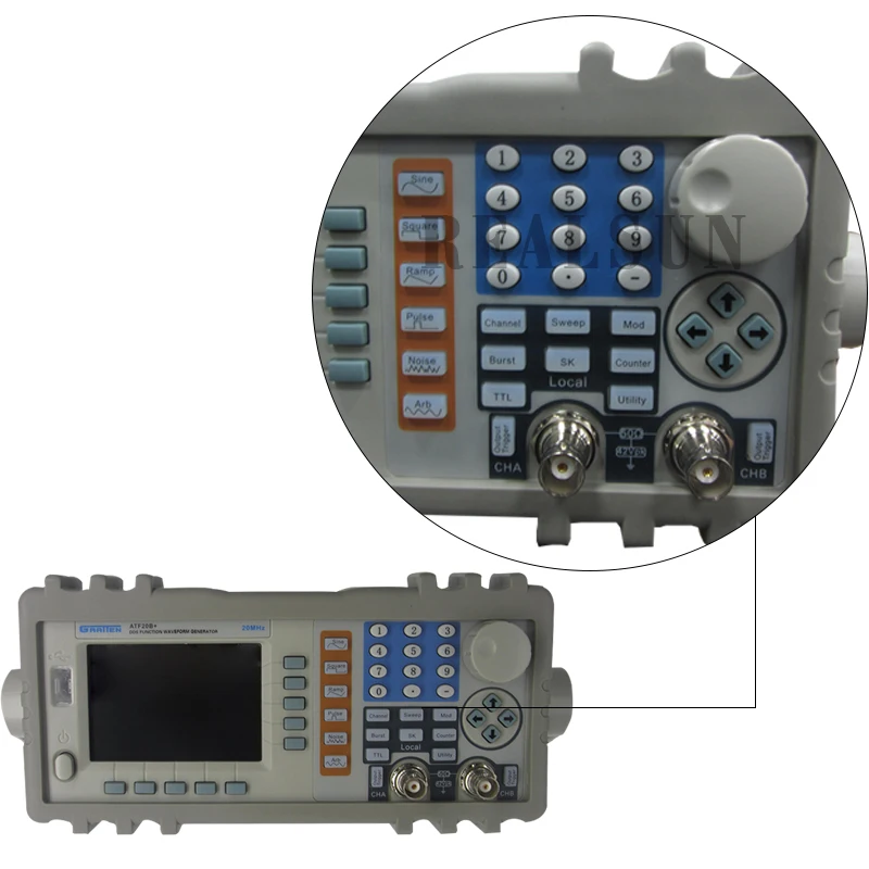 The New on sale ATTEN ATF20B+ DDS FUNCTION GENERATOR 20MHZ 100MSa/s110 ...