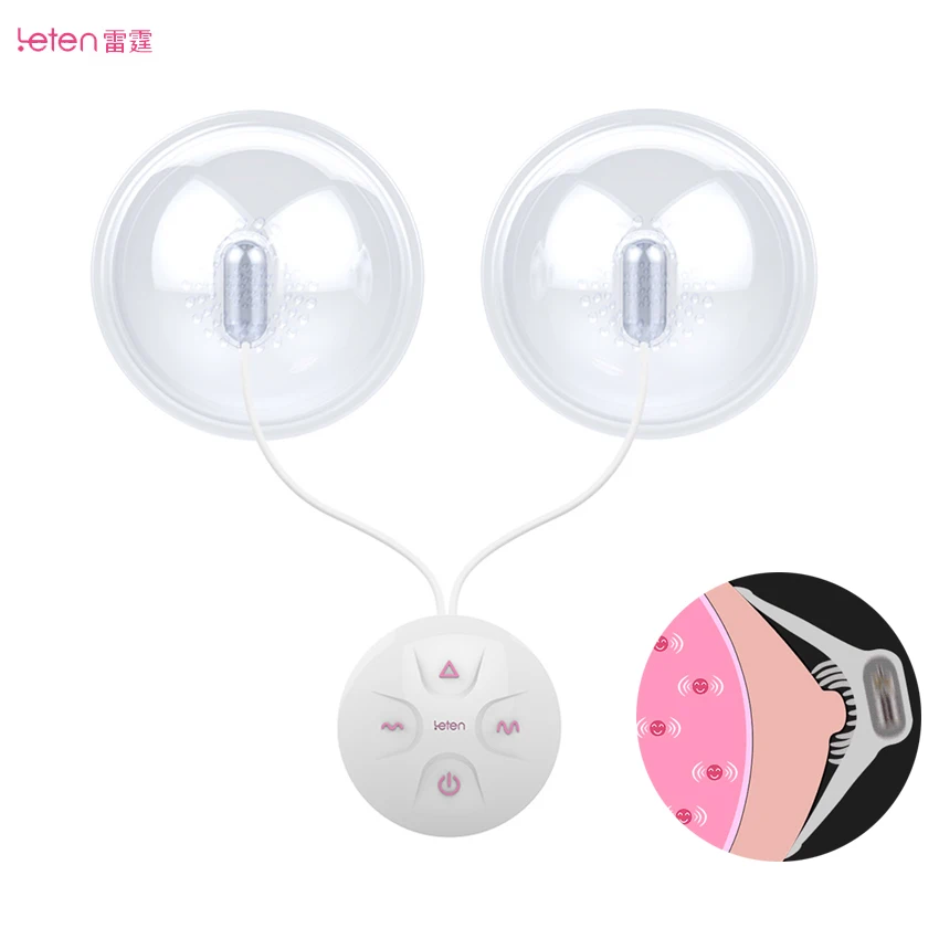 Leten Breast Pump Sucking Lick Tongue Nipple Vibrator Vibrating Breast