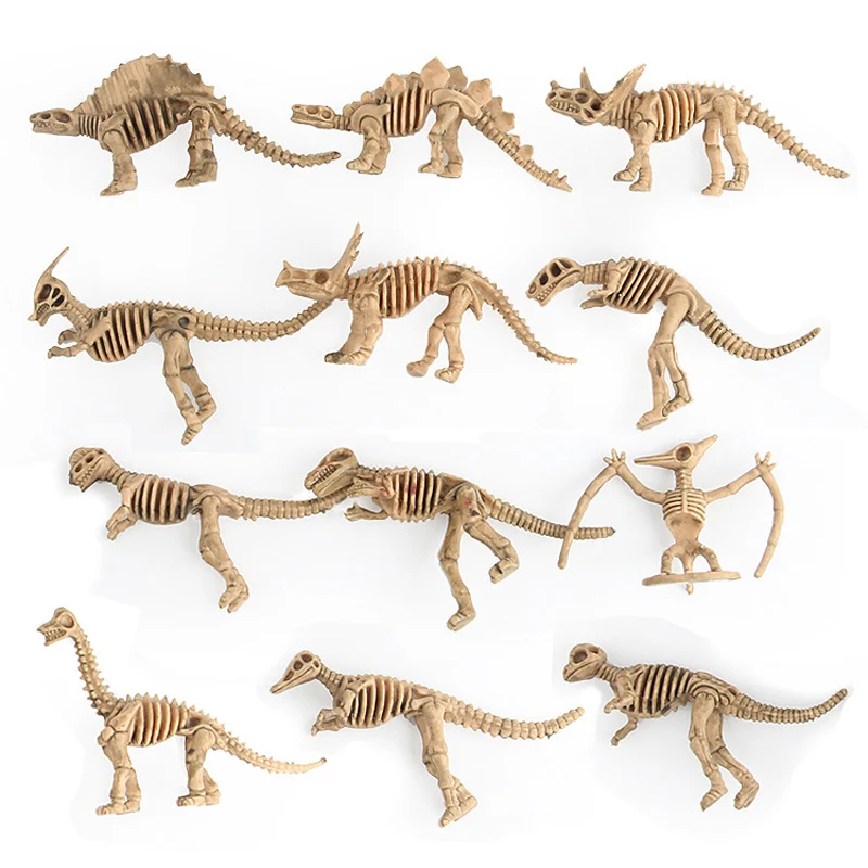 12pc/set Jurassic Park Dinosaur Bone Toy Figure Museum Collection ...