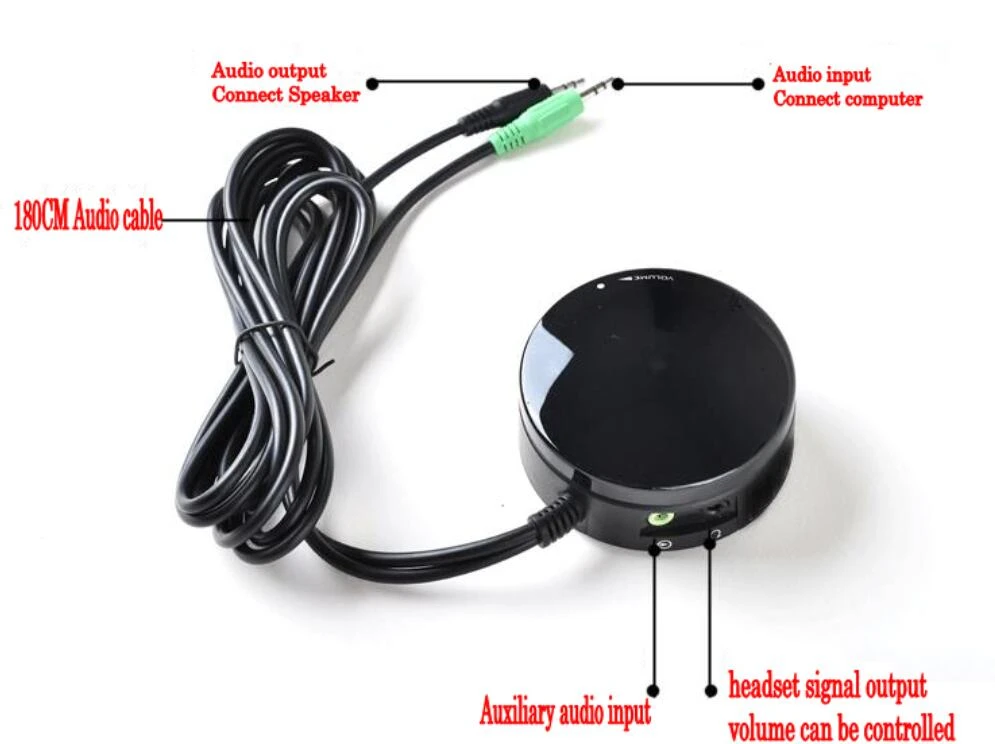 Speaker Headphones Volume Adjust Audio Switch Converter Volume ...