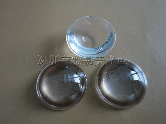 High power LED lens diameter 23MM Focusing Flashlight glass Convex lens ...
