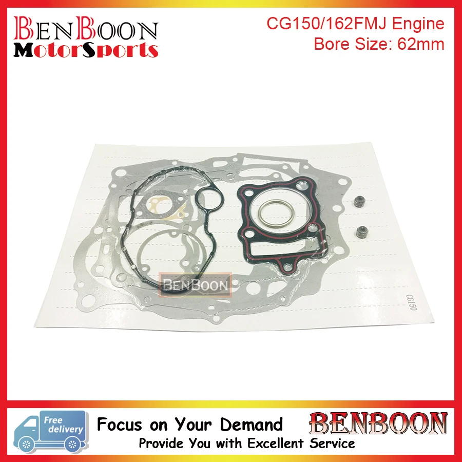 Complete Gasket Set for 162FMJ CG150 150cc Engine Motorcycles Dirt Bike ...