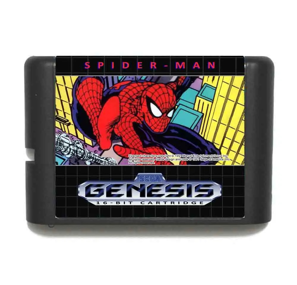 Spider Man 16 bit MD Game Card For Sega Mega Drive For Genesis-in ...