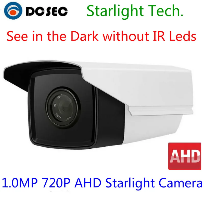 StarLight 0.001 Lux super low lux Bullet 720P HD AHD Camera 1.0MP ...