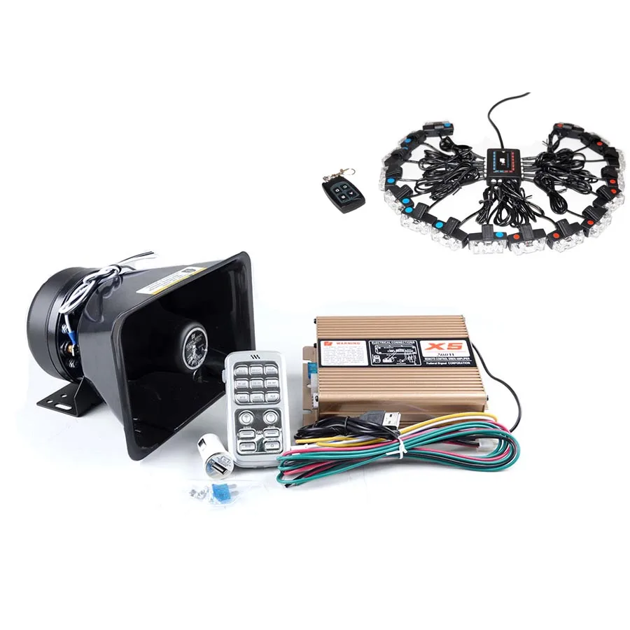 12V Police Siren Electrical Car Siren 200W X5 Auto Siren With Plastic ...