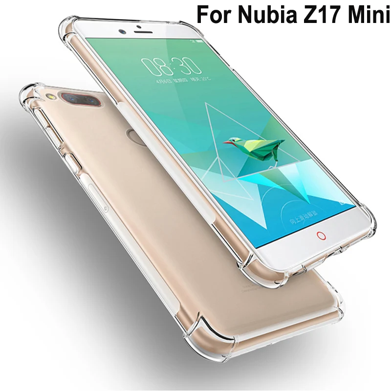 Funda para Nubia Z17 Mini, carcasa trasera suave y transparente de TPU, Airbag, para Nubia Z 17 ...