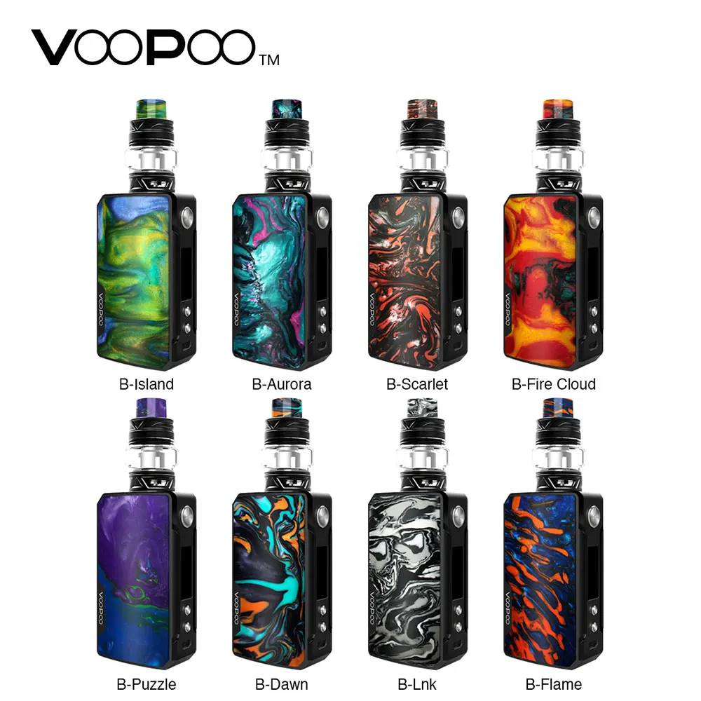 Best Seller Original VOOPOO Drag 2 177W TC Kit w/ 5ml/2ml UFORCE T2 ...