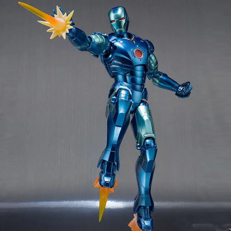 Marvel Shf 6" Iron Man Mk3 Blue Stealth Action Figure Ironman 3 Mark ...