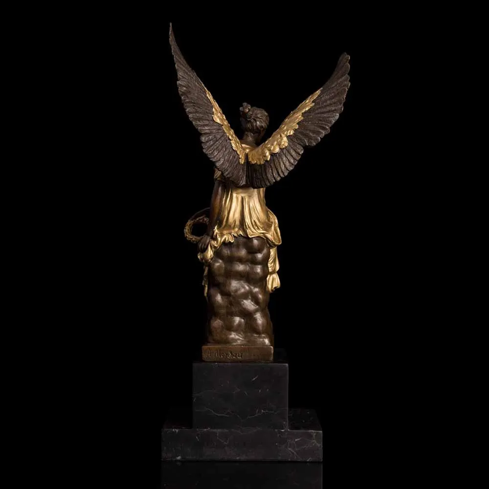 ATLIE Bronze Winged Victory Lady Goddess Athena Statues Greek Mythology ...