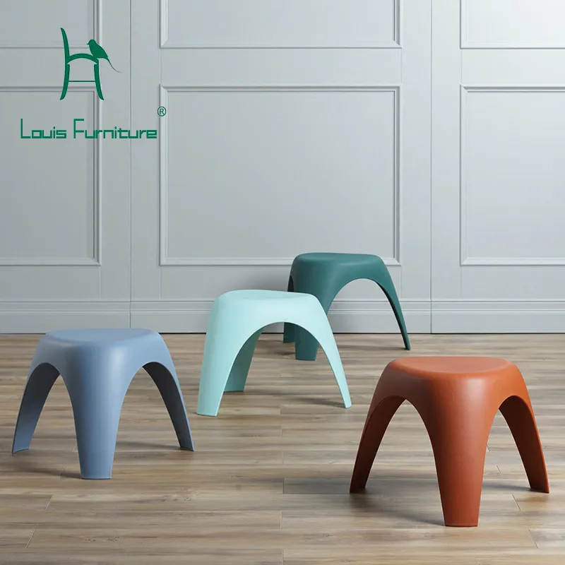 Louis Fashion Stools Nordic Modern Province Space Can Be Stacked And ...