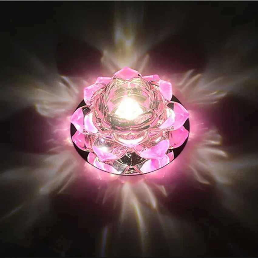 Crystal Recessed Light Cabinet