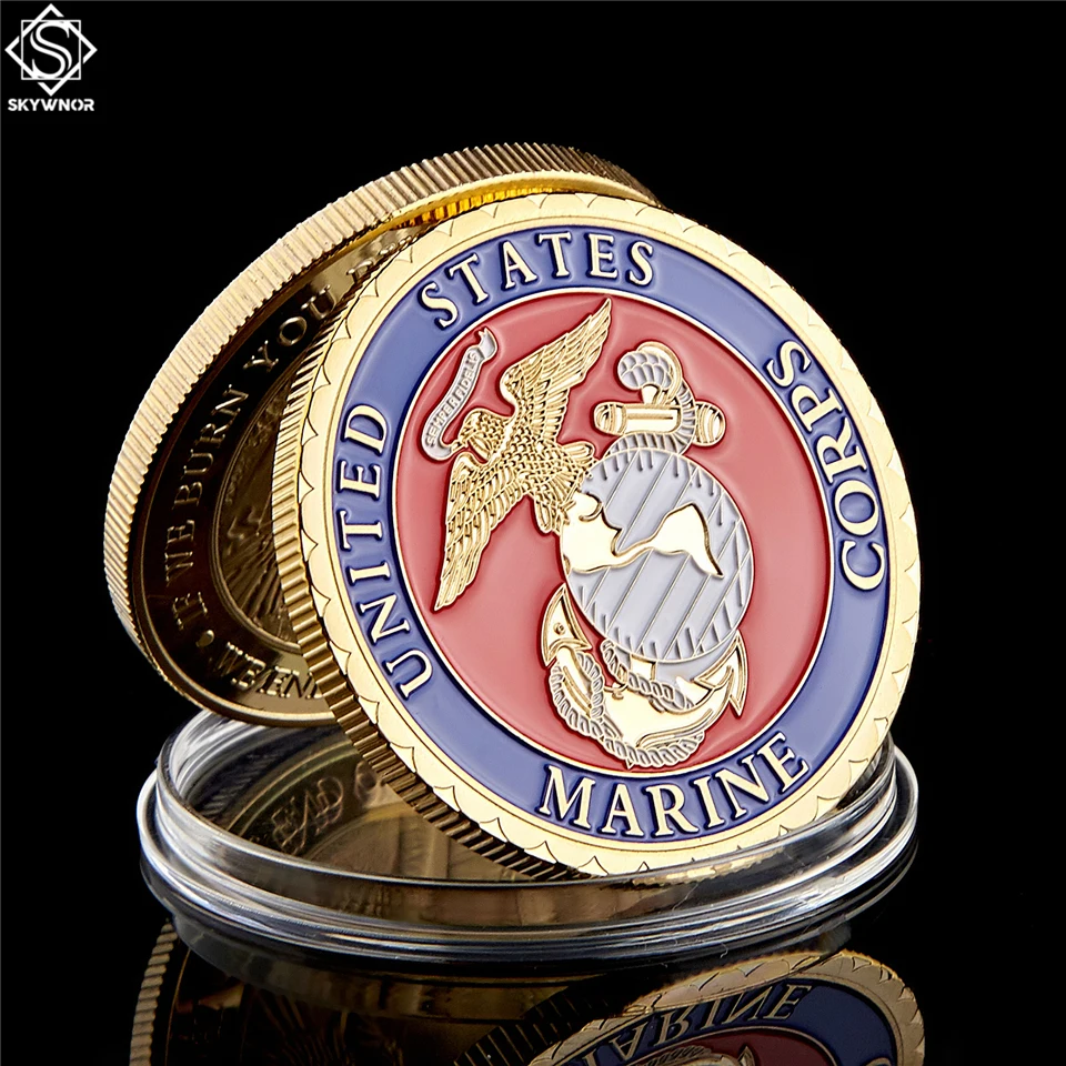 USA-Washington-D-C-Marine-Corps-Gold-Commemorative-Token-Coin-Vietnam ...