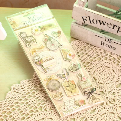 Aliexpress.com : Buy vintage paper stickers layered 3D stickers,idea ...