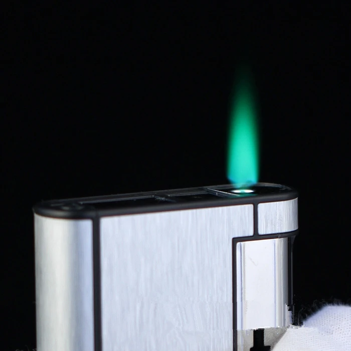 Wire Drawing Aluminum Cigarette Box 8 pcs Creative Windproof Lighter ...