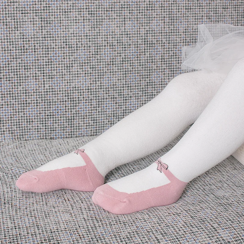Outono Inverno Meninas Ballet Estilo Calças Justas Crianças Princesa ...